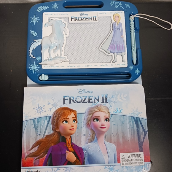 Disney | Toys | Disney Frozen Book And Erasable Magnetic Drawing Board Set Learn To Draw Story ...